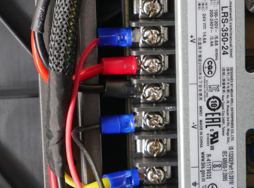 The other end receives two ferrule/boot lace connectors suitable for ...